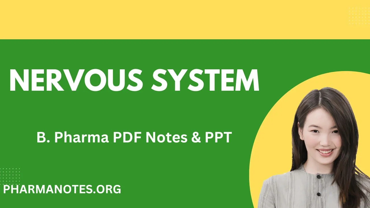 Nervous system Notes PDF/PPT - Pharmanotes
