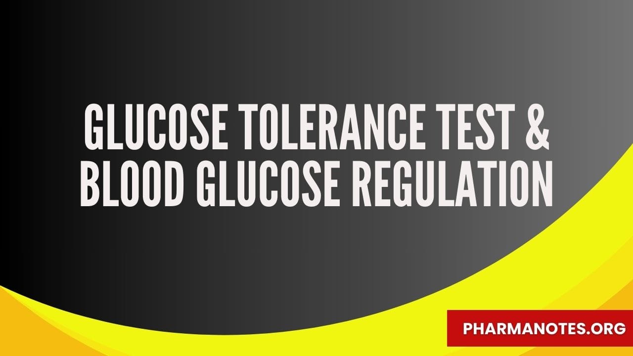 Glucose tolerance test & blood glucose regulation - Pharmanotes